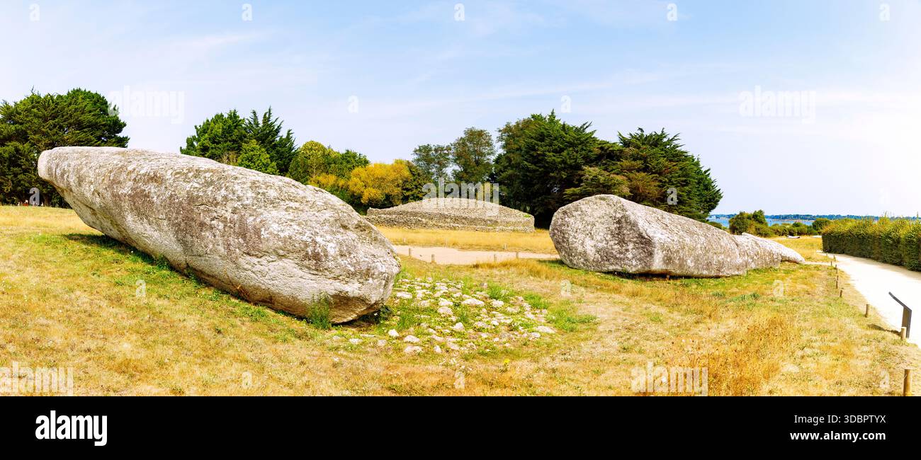 Mener hroech and passage grave of the dolmen table des marchands hi-res ...