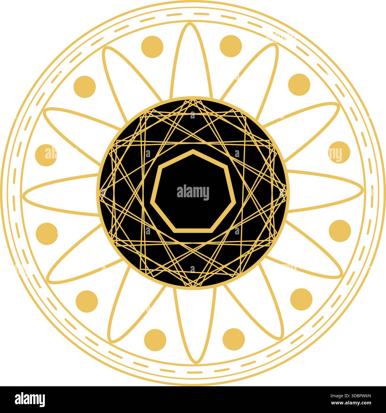 Magic circle symbol for sacred geometry design Stock Vector Image & Art ...