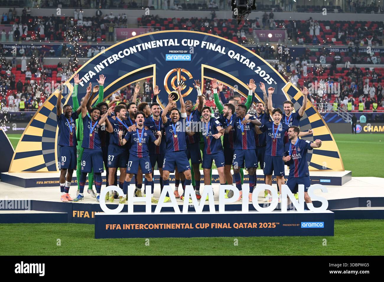 Al Rayyan, Qatar – 17 December 2025: PSG win the title after defeating CR Flamengo in the FIFA ...