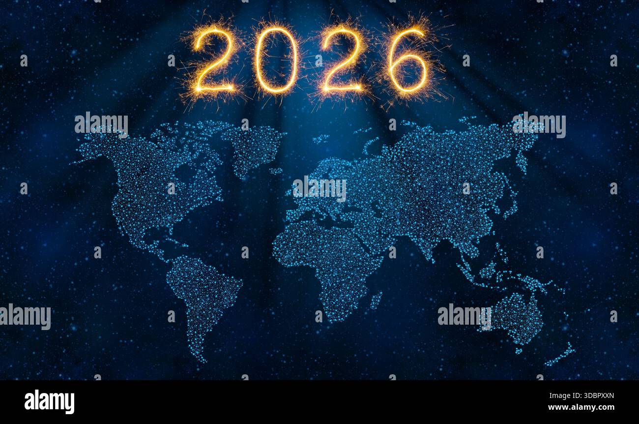Happy new year greeting 2026 hi-res stock photography and images - Alamy