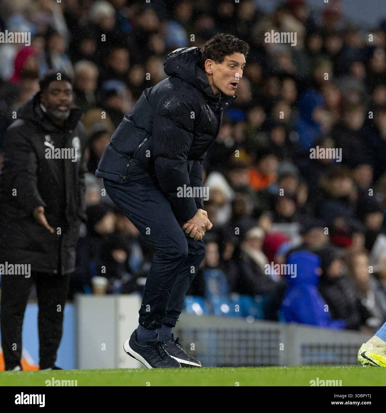 Brentford F.C. manager Keith Andrews gesticulates during the Carabao ...