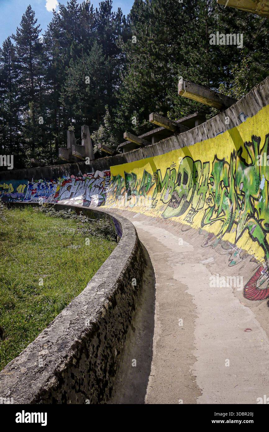 The abandoned bobsleigh run in Sarajevo was part of the 1984 Winter ...