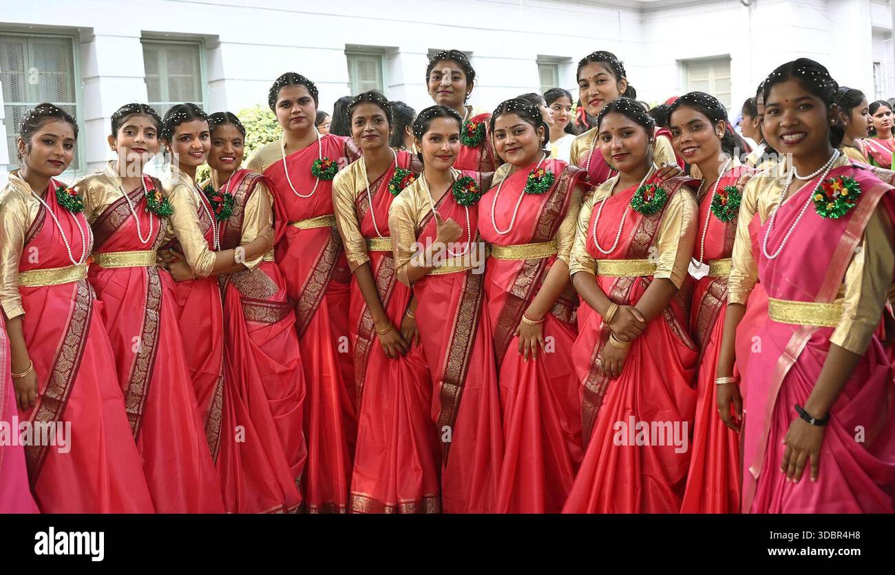 PATNA, INDIA - DECEMBER 17: Students performing during Carol Singing ...