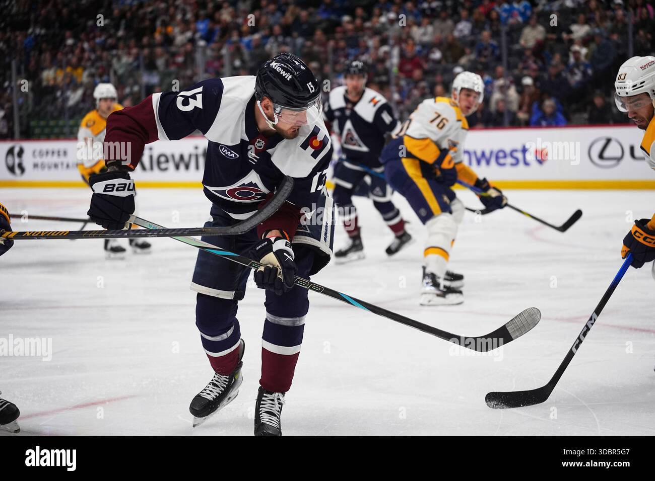 Colorado Avalanche right wing Valeri Nichushkin (13) in the first ...
