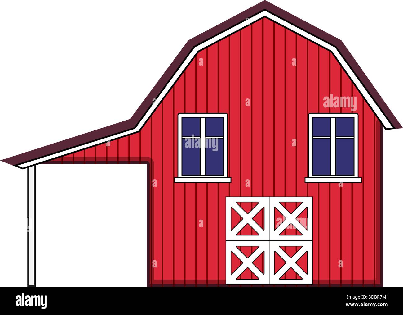 American rural farming barn Cut Out Stock Images & Pictures - Alamy