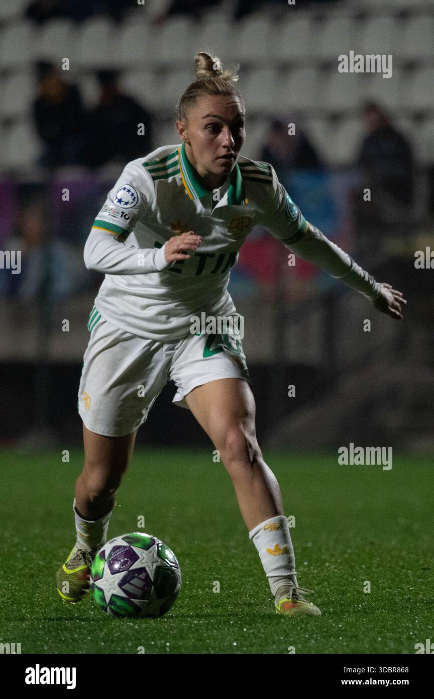 Giada Greggi of A.S. Roma Femminile plays during the UEFA Women's ...