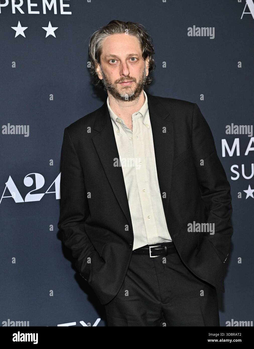 Daniel Lopatin attends the premiere of "Marty Supreme" at Regal Times ...