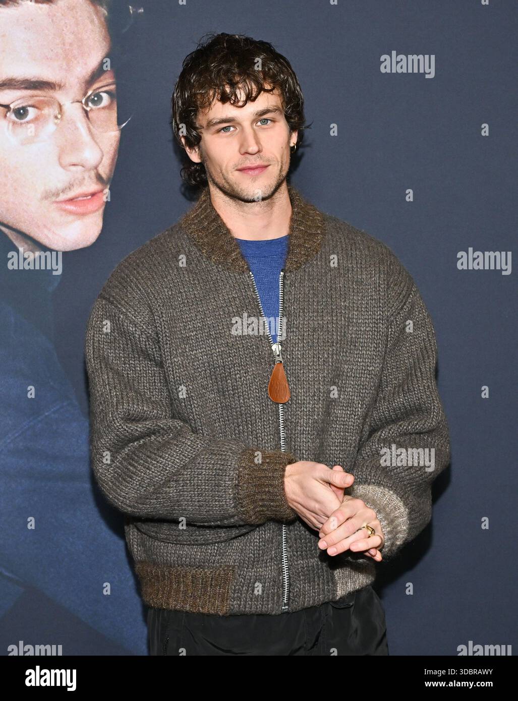 Brandon Flynn attends the premiere of "Marty Supreme" at Regal Times ...