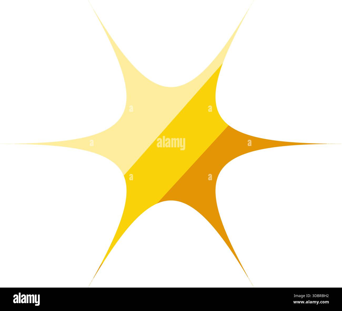 Golden spark burst icon creating impact symbol Stock Vector Image & Art ...