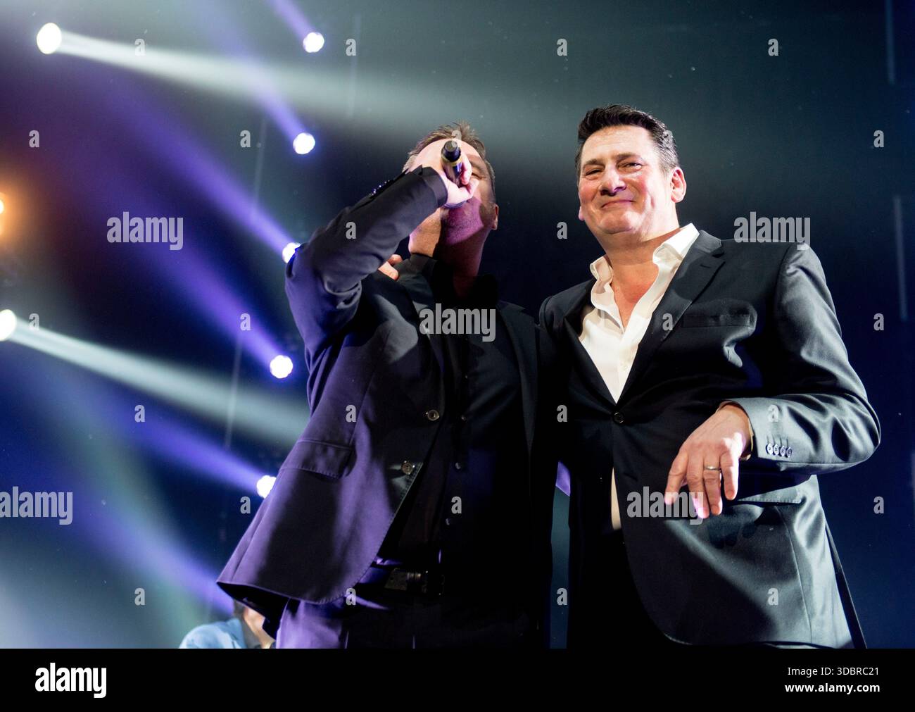 Tony Hadley and TONY MORTIMER at let's rock christmas ,The SSE Arena ...