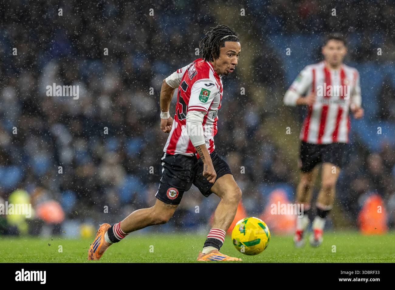 Romelle Donovan #45 of Brentford F.C. during the Carabao Cup Quarter ...