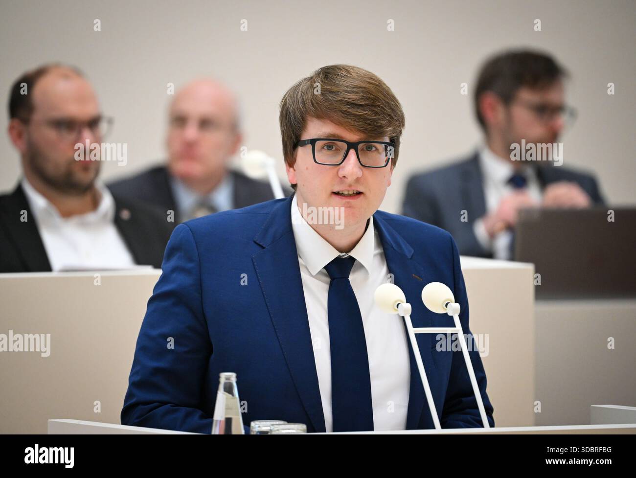 17 December 2025, Brandenburg, Potsdam: Corrado Gursch (CDU) during the ...