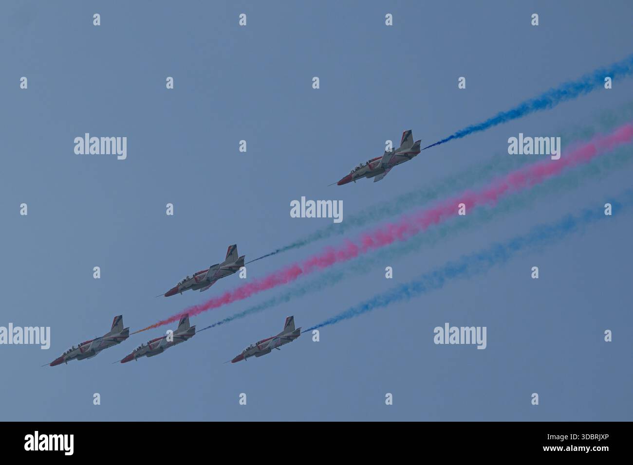 Bangladeshi 's Air Force aerobatic display team performs during ...