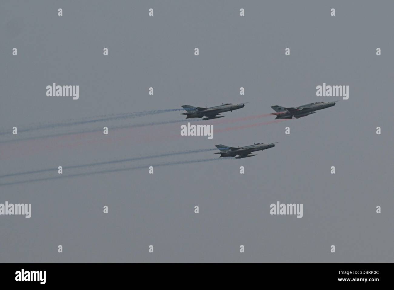 Bangladeshi 's Air Force aerobatic display team performs during ...