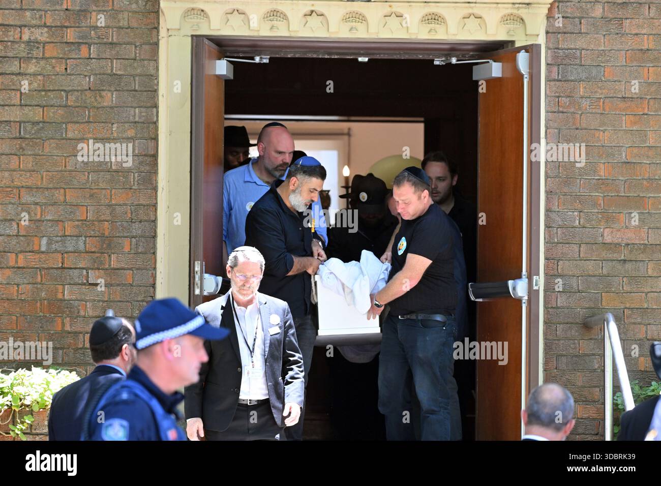 The casket is carried out after the funeral for 10-year-old Matilda at ...