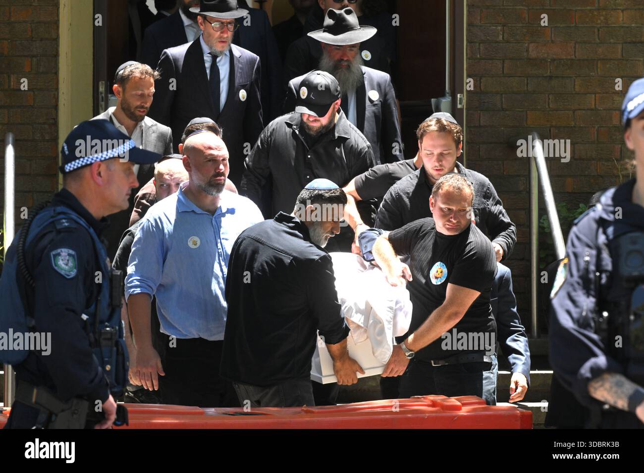 The casket is carried out after the funeral for 10-year-old Matilda at ...