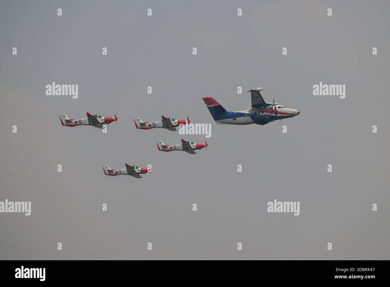Bangladeshi 's Air Force aerobatic display team performs during ...
