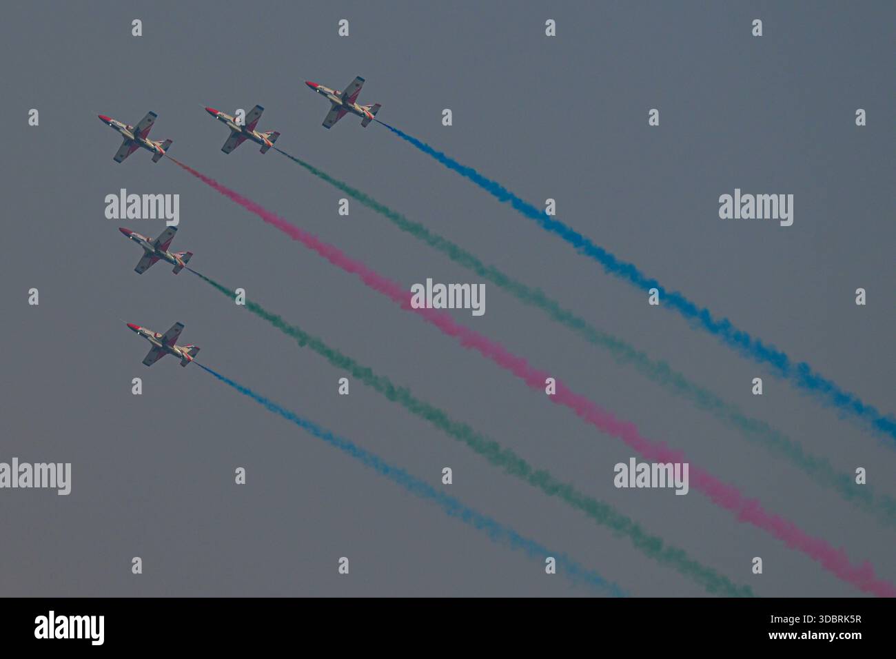 Bangladeshi 's Air Force aerobatic display team performs during ...