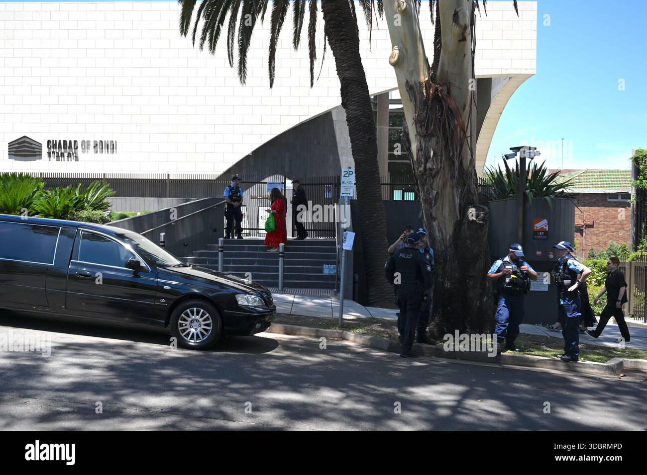 A large police presence is seen at the funeral service for Tibor ...