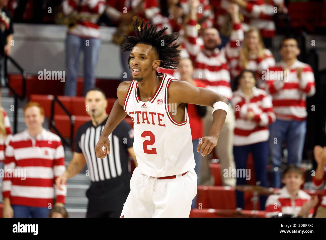 North Carolina State's Jr. Paul McNeil (2) celebrates after scoring a ...