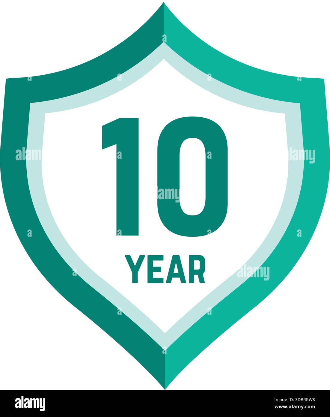 Ten year mark label Stock Vector Images - Alamy