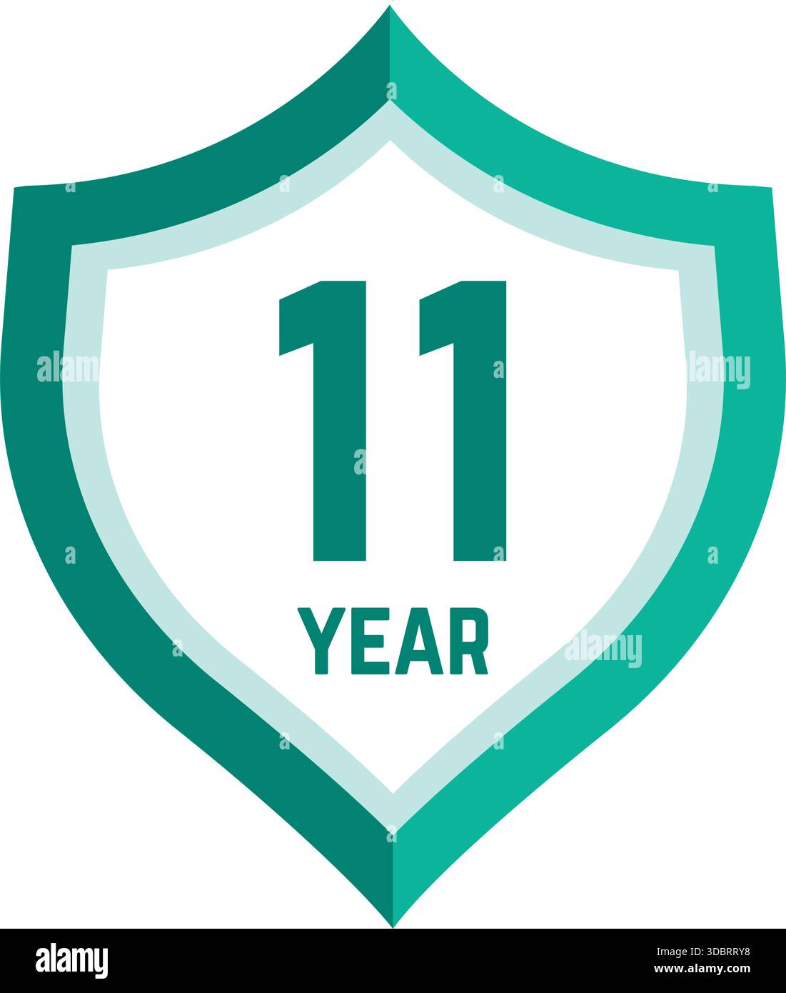 Eleven year shield Stock Vector Images - Alamy