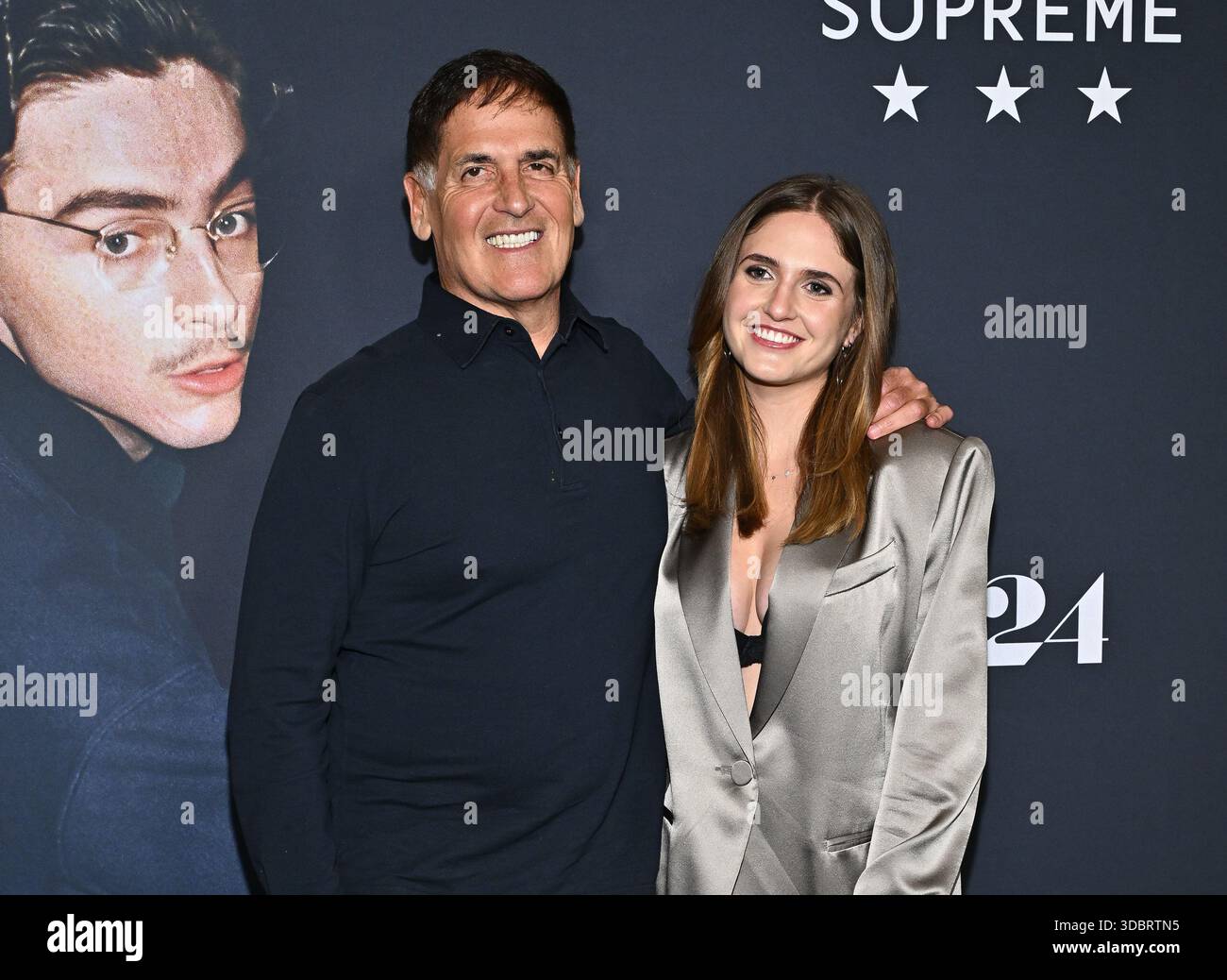 Mark Cuban, left, and daughter Alyssa Cuban attend the premiere of ...