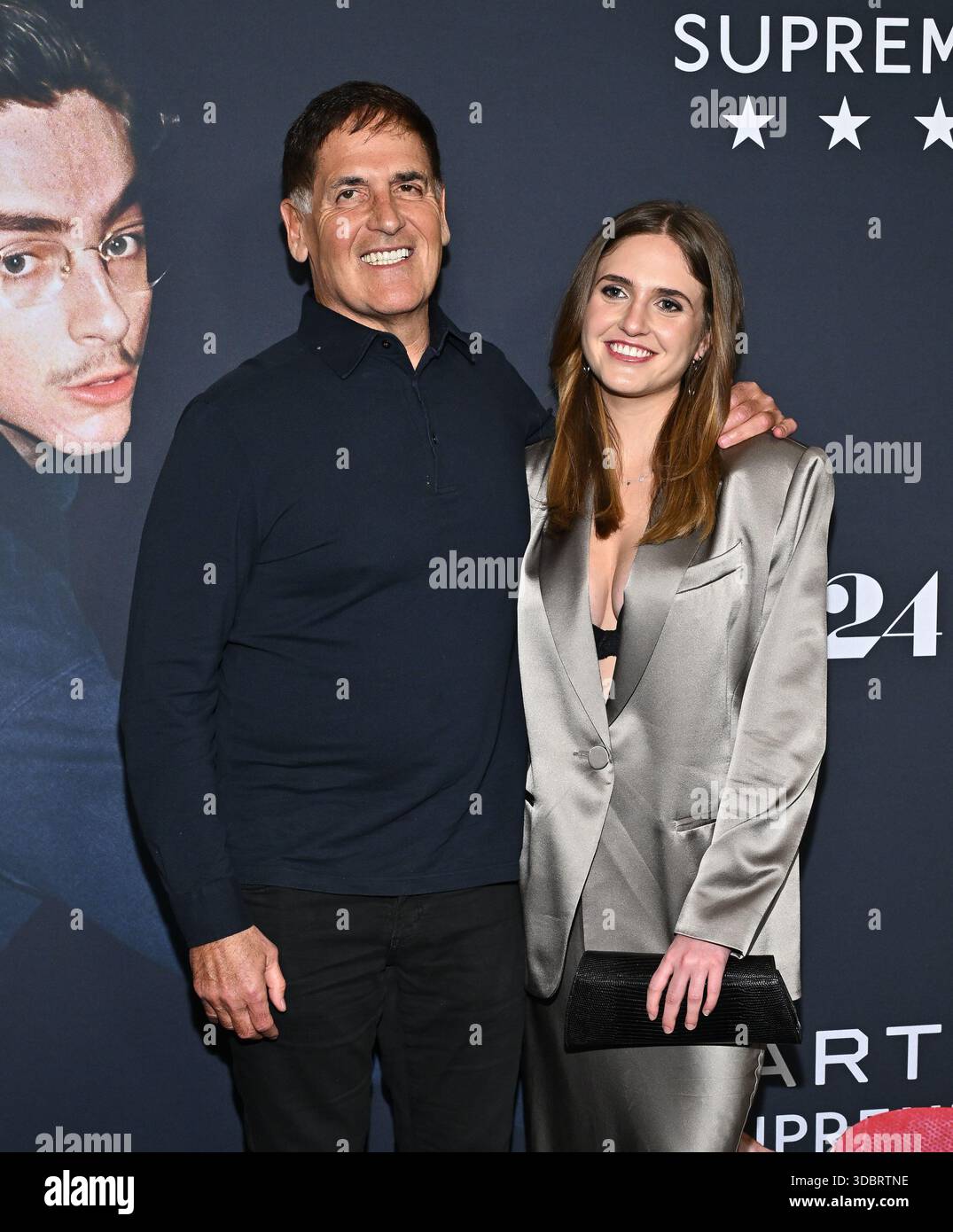 Mark Cuban, left, and daughter Alyssa Cuban attend the premiere of ...