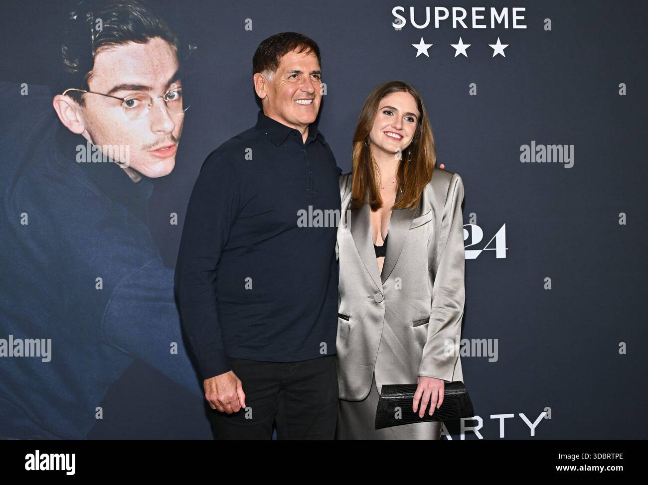 Mark Cuban, left, and daughter Alyssa Cuban attend the premiere of ...