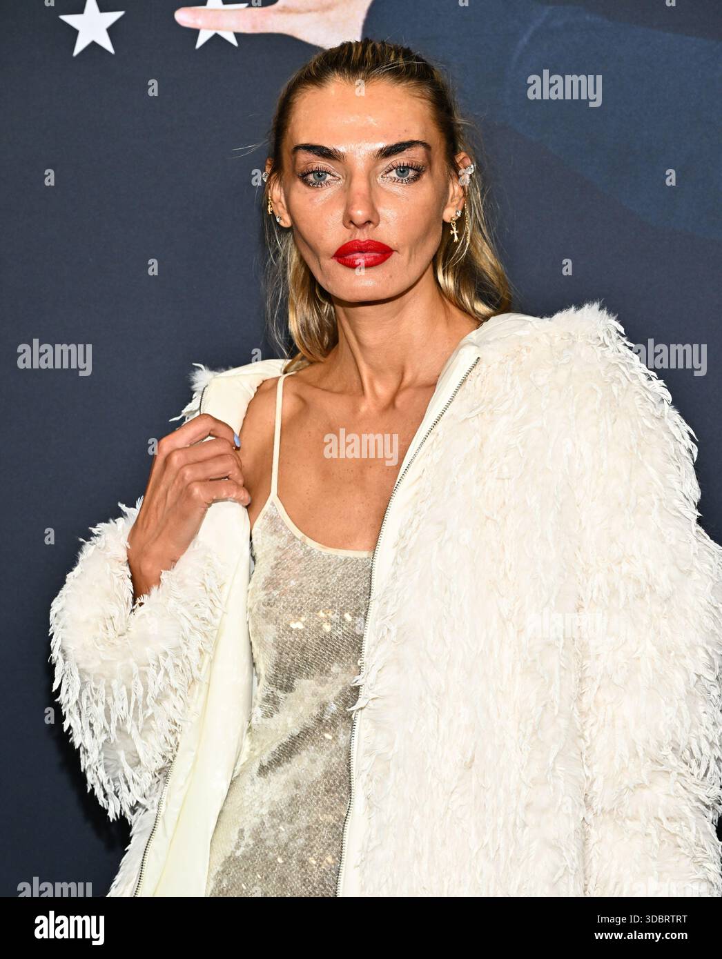 Alina Baikova attends the premiere of "Marty Supreme" at Regal Times ...
