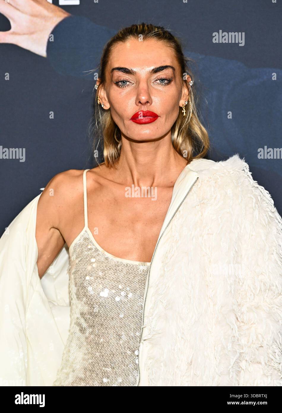 Alina Baikova attends the premiere of "Marty Supreme" at Regal Times ...