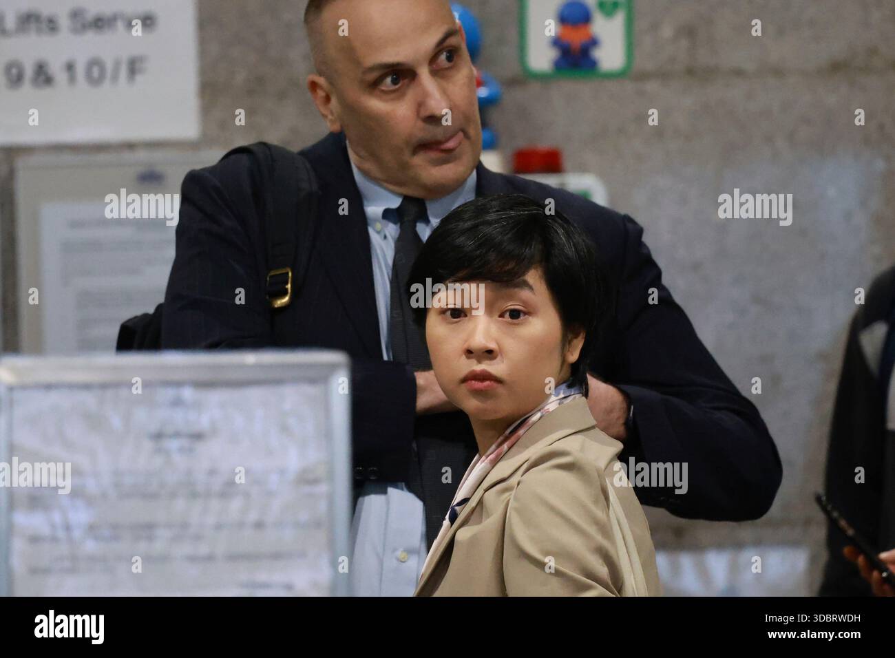 Selina Cheng, chair of the Hong Kong Journalists Association (HKJA) and ...