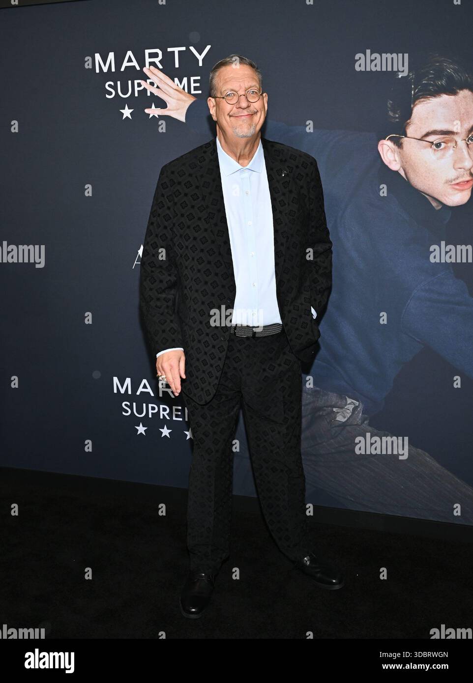 Penn Jillette attends the premiere of "Marty Supreme" at Regal Times ...