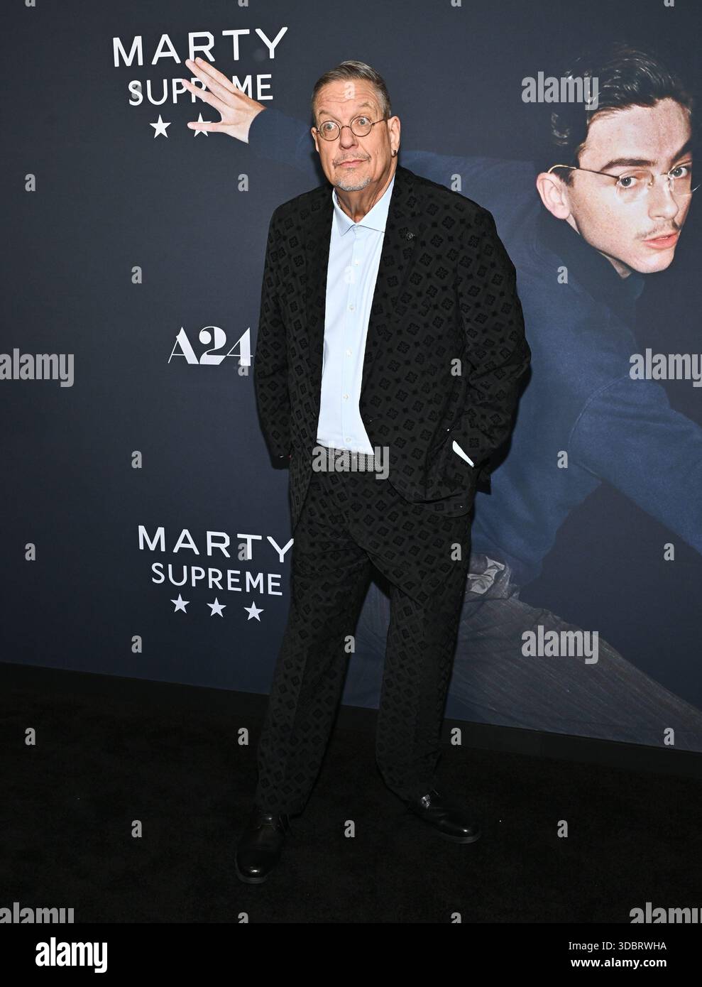 Penn Jillette attends the premiere of "Marty Supreme" at Regal Times ...