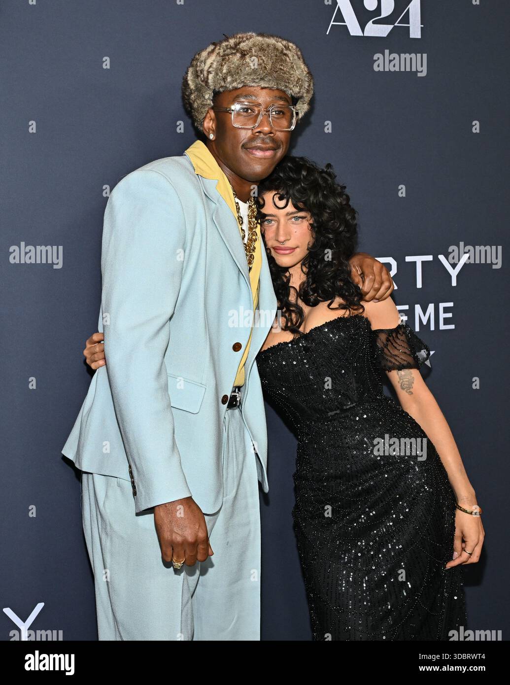 Tyler Okonma (aka Tyler, The Creator), left, and Odessa A'zion attend ...