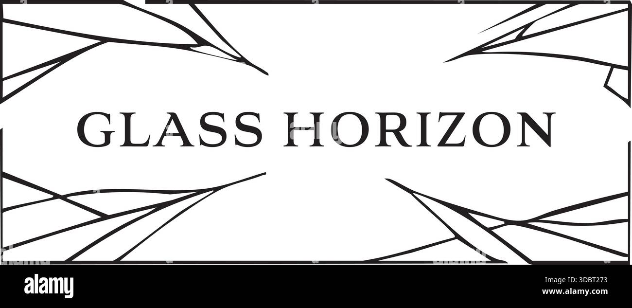 Rectangular title card with sharp corner accents reminiscent of glass ...