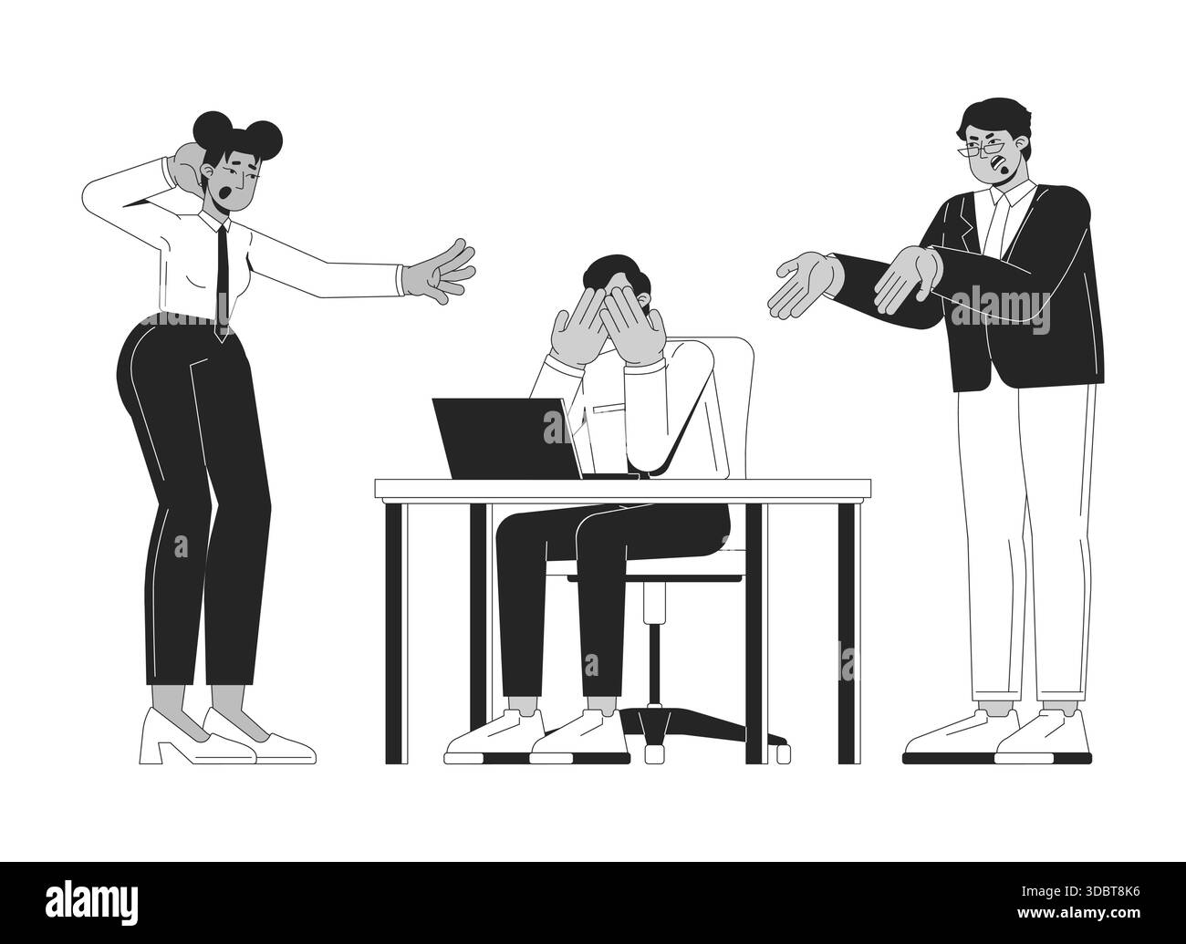 Verbal harassment Stock Vector Images - Alamy