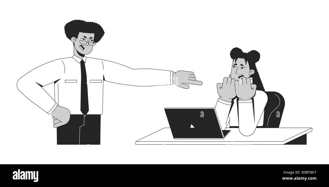 Employee reprimand Stock Vector Images - Alamy