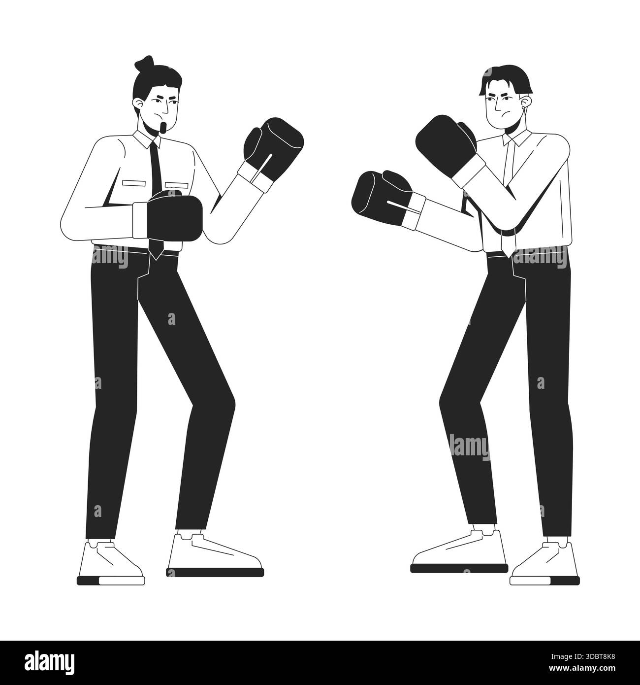 Workplace dispute concept illustration Stock Vector Images - Alamy