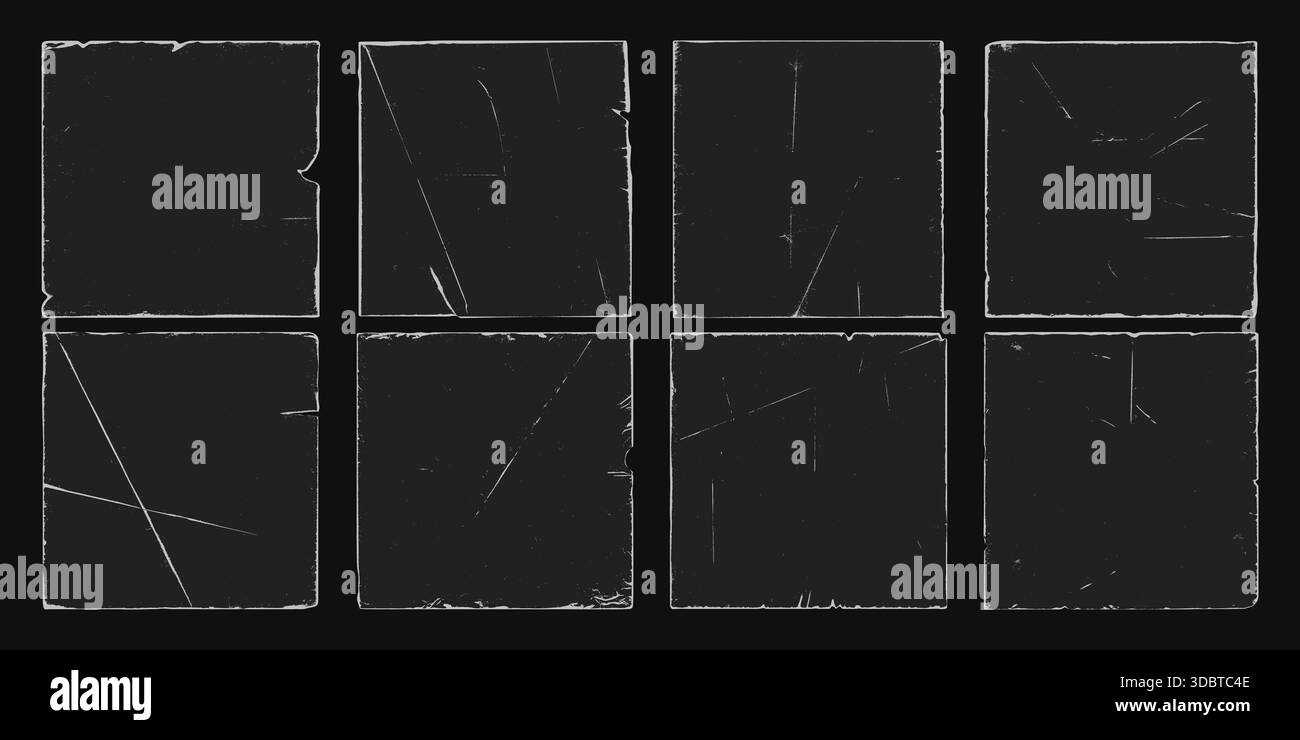 Vintage paper frame overlay old worn edge grunge texture collection ...
