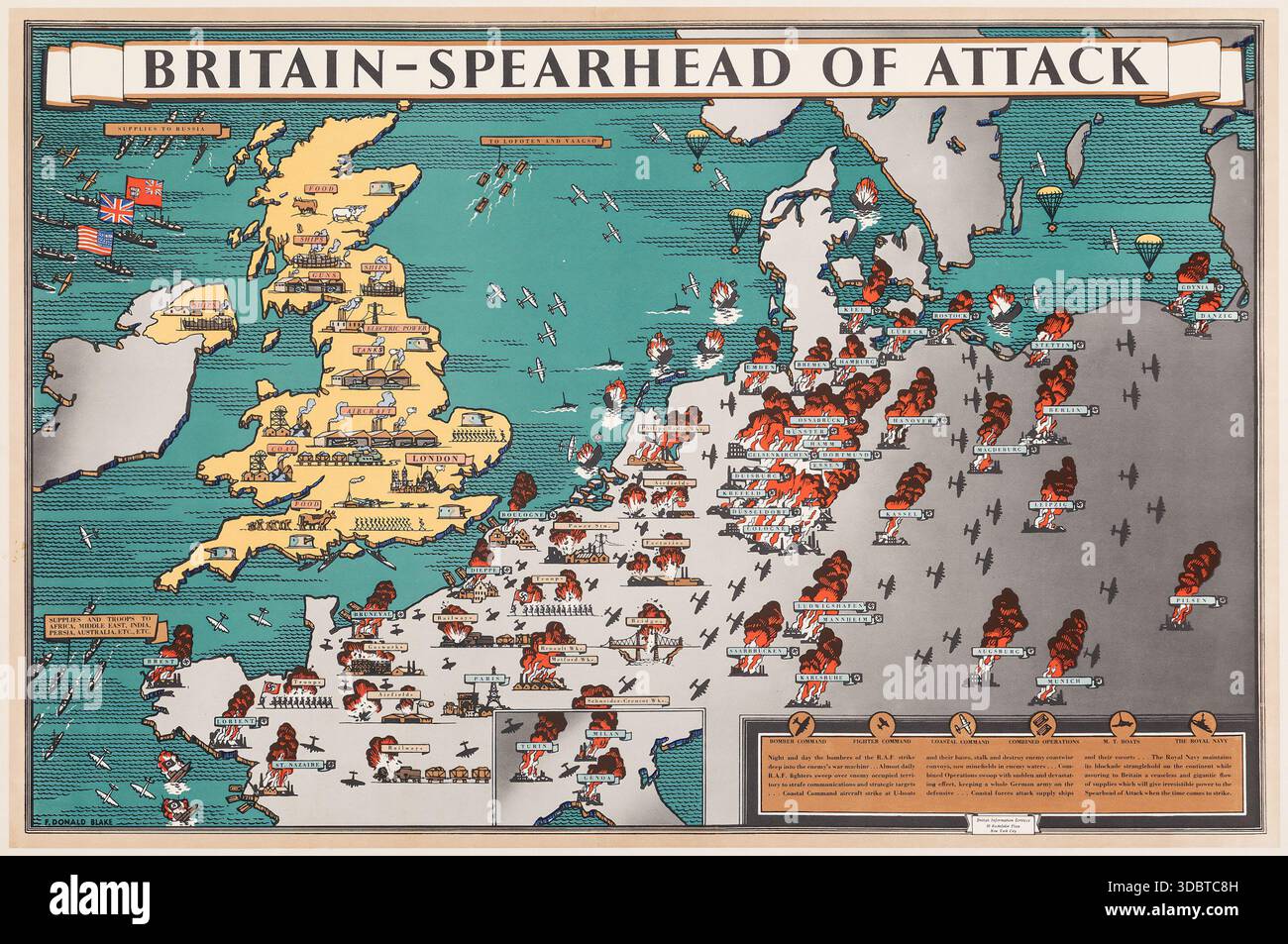 EUROPEAN WAR MAP - World War II Propaganda (British Information ...