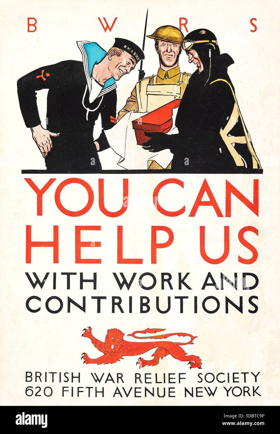 World War II Propaganda (British War Relief Society, 1940s) Vintage ...