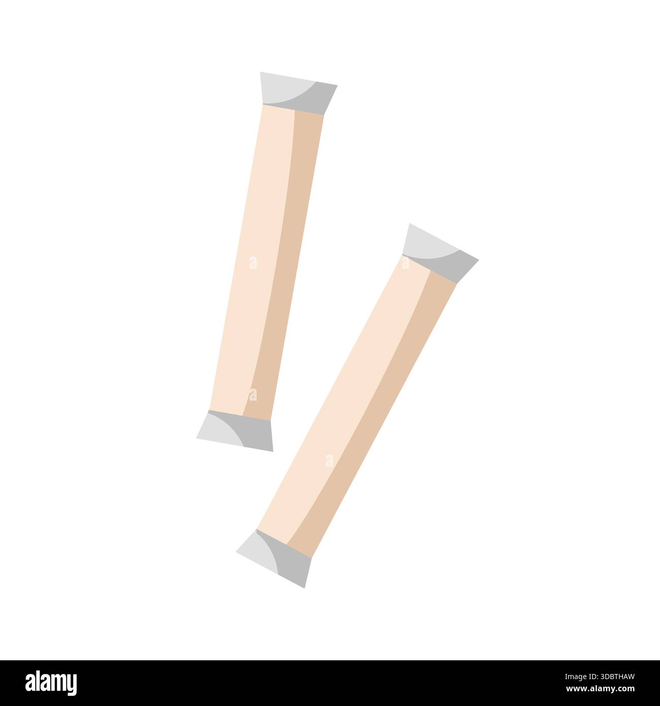 Sugar sticks, Sugar packets, sachets. Spice portion salt, pepper sticks ...