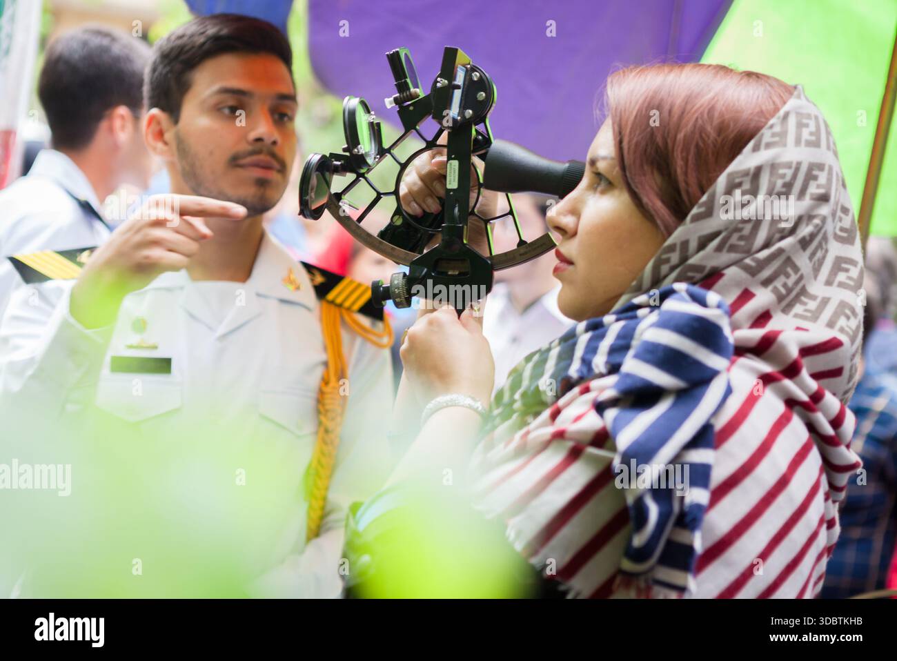 Sextant woman hi-res stock photography and images - Alamy