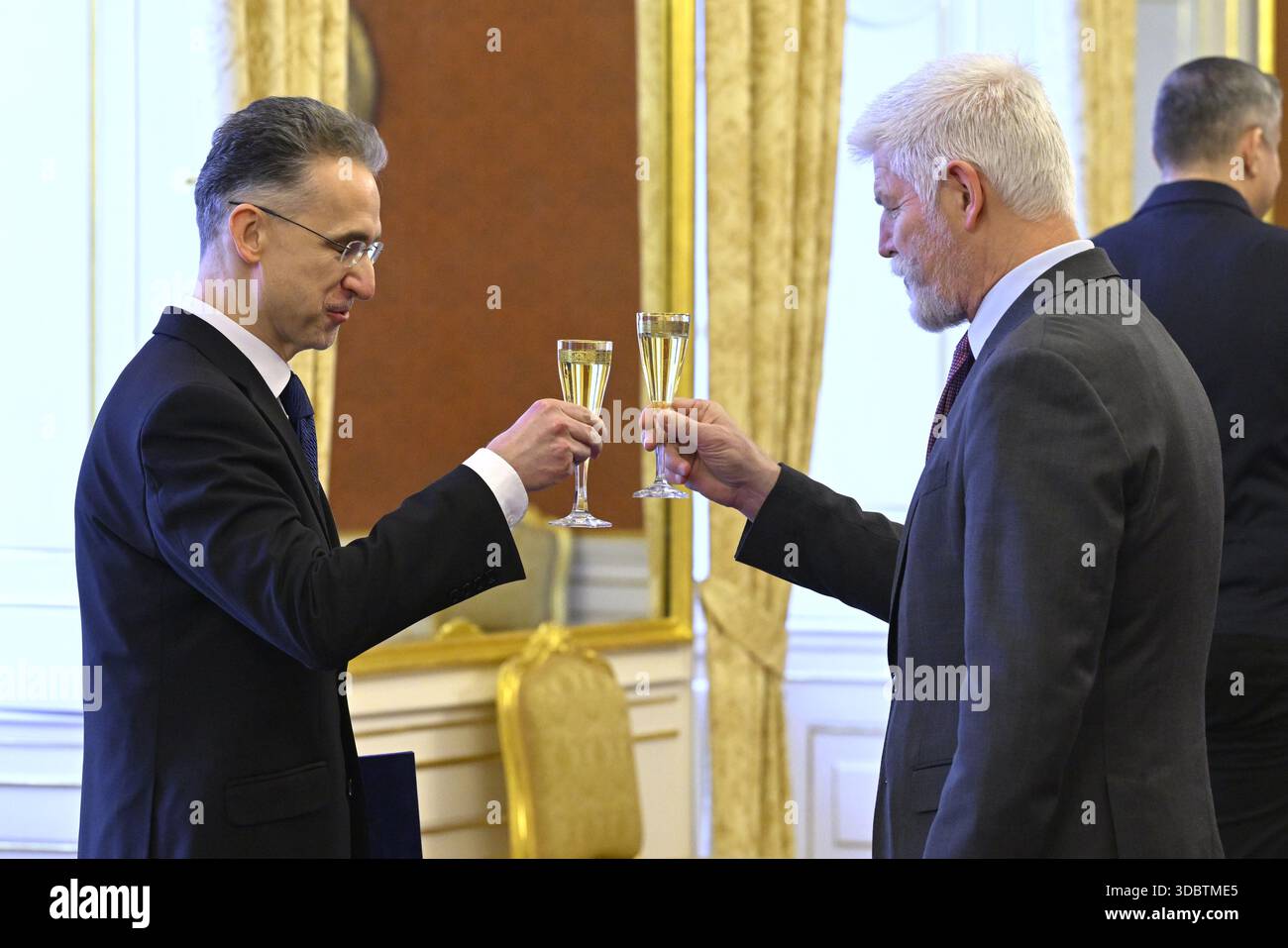 Czech President Petr Pavel (right) appointed an expert in ...