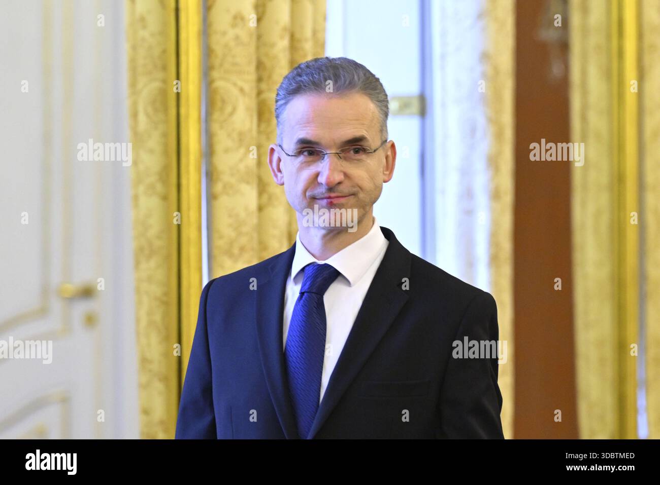 Czech President Petr Pavel (not seen) appointed an expert in ...