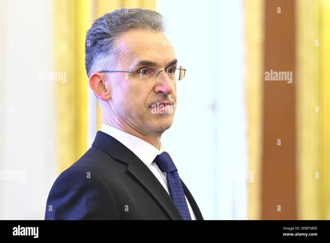 Czech President Petr Pavel (not seen) appointed an expert in ...