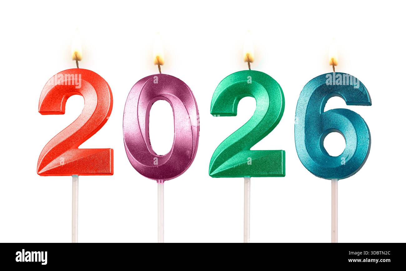 Elegant 2026 numbers ornament hi-res stock photography and images - Alamy