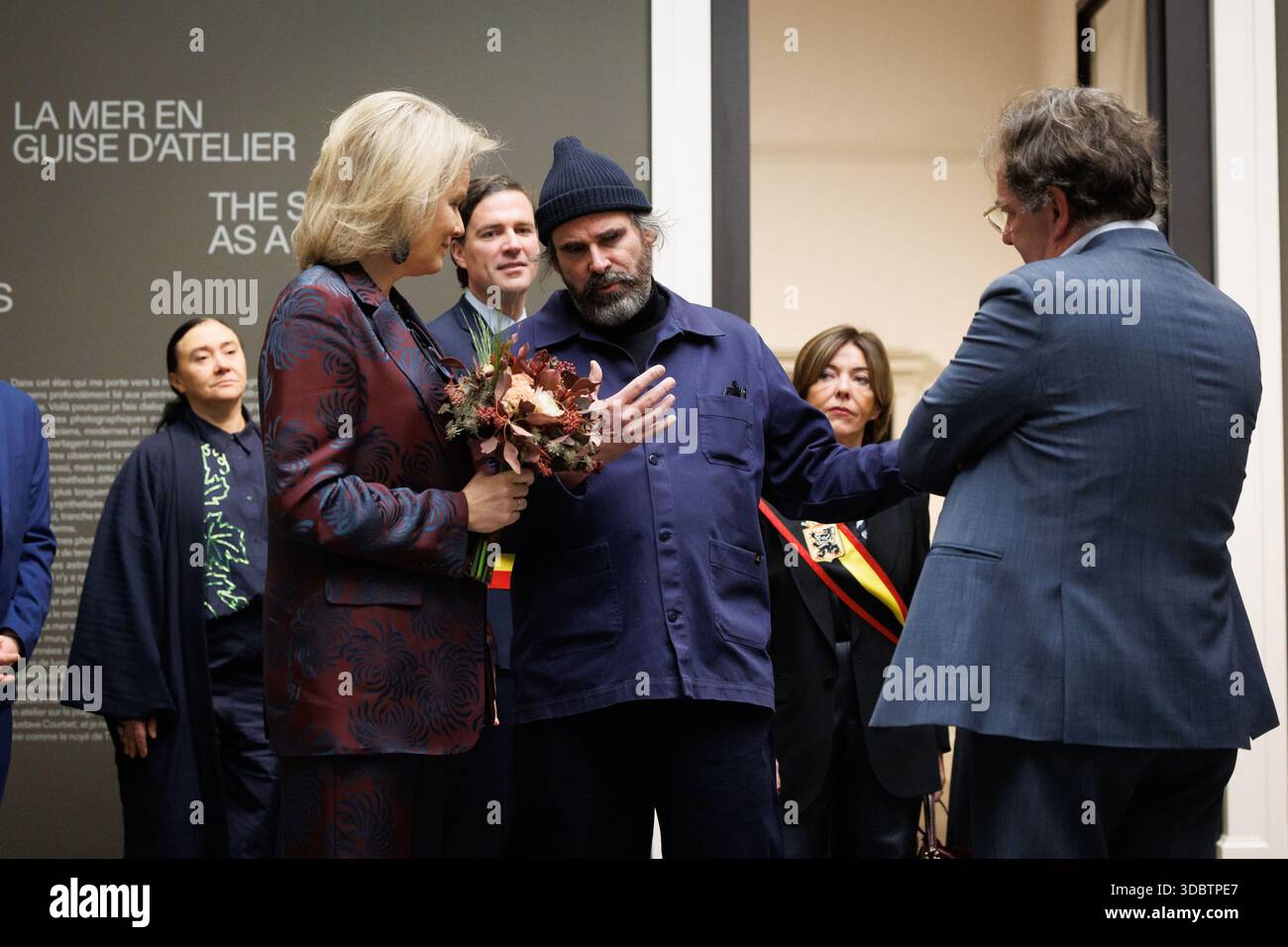 Queen Mathilde of Belgium, Gent Mayor Mathias De Clercq, photographer ...