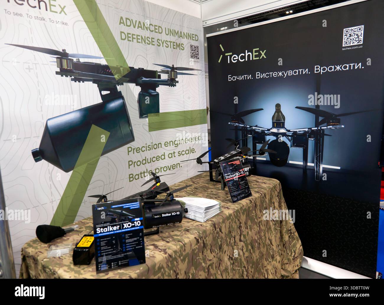 A Stalker XO-10, Single-use fiber-optic drone, manufactured by TechEx ...